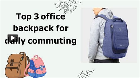 Best Office Backpack For Daily Commuting Presentation Free To Download
