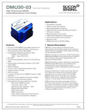 Fillable Online MEMS Based Inertial Measurement Unit For Attitude And Fax Email Print