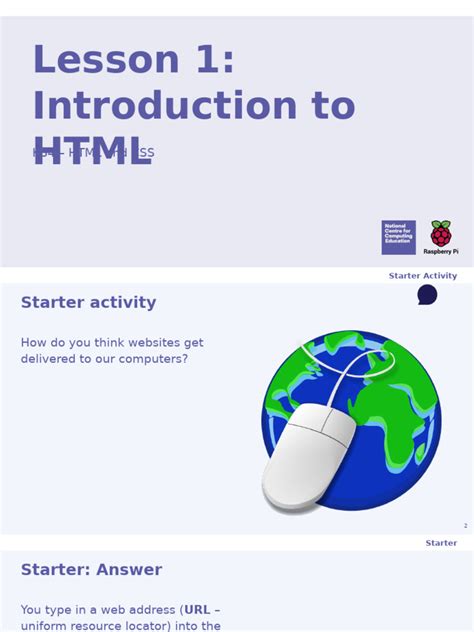 L1 Slides Introduction To Html Ks4 Pdf