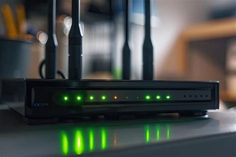 Dual Band Wifi Router Signal Premium AI Generated Image