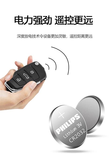 【飞利浦cr2032纽扣电池1粒卡 X20】飞利浦（philips）cr2032纽扣电池3v 20粒盒 独立包装 适用于手表汽车钥匙遥控器