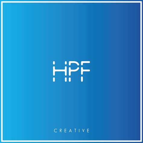 Premium Vector Hpf Premium Vector Latter Logo Design Creative Logo Vector Illustration Logo