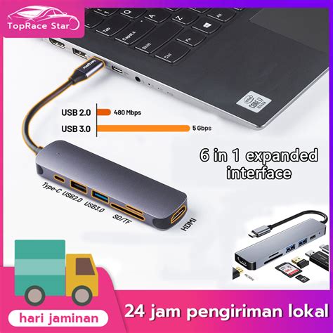 Jual Usb C Type C Hub In Adpater Macbook Pro To Usb Hdmi K P Type C Pd Charging