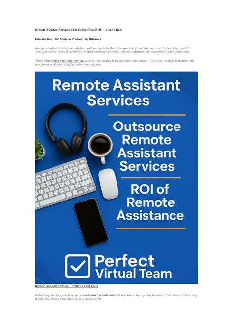 Ppt Remote Assistant Services Powerpoint Presentation Free Download