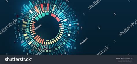 Data Sorting Process Big Data Stream Stock Vector Royalty Free