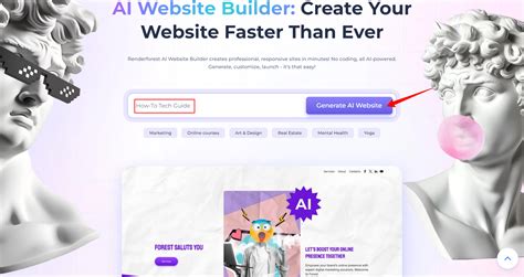 ai website builder renderforest