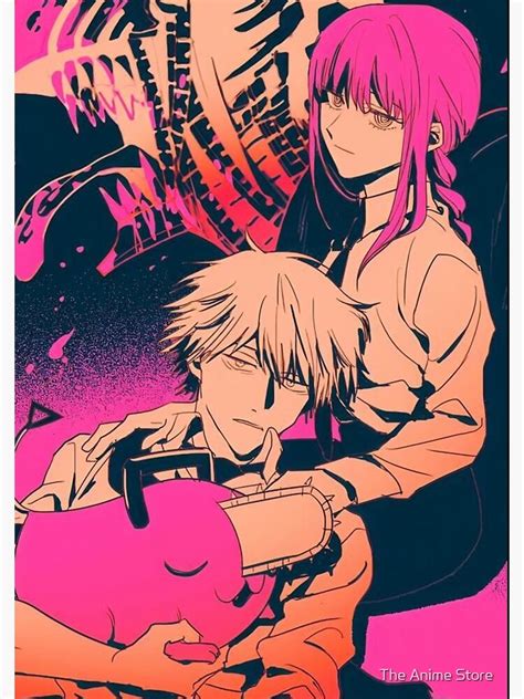 Chainsaw Man Makima X Denji X Pochita Spiral Notebook For Sale By Hmalgez Redbubble