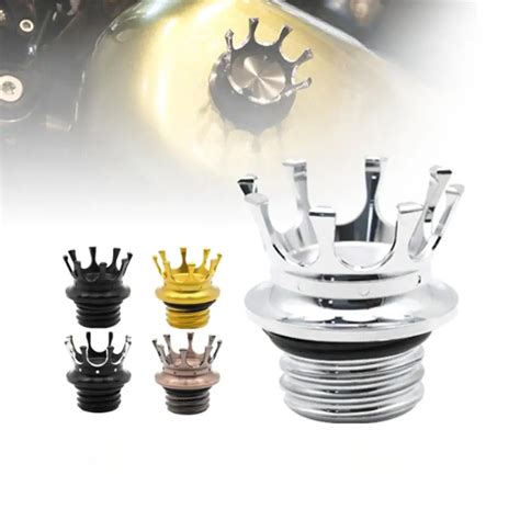 오토바이 킹 크라운 가스 캡 연료 탱크 커버 스위치 스레드 장식 오일 캡 수정 액세서리 1 개 Aliexpress