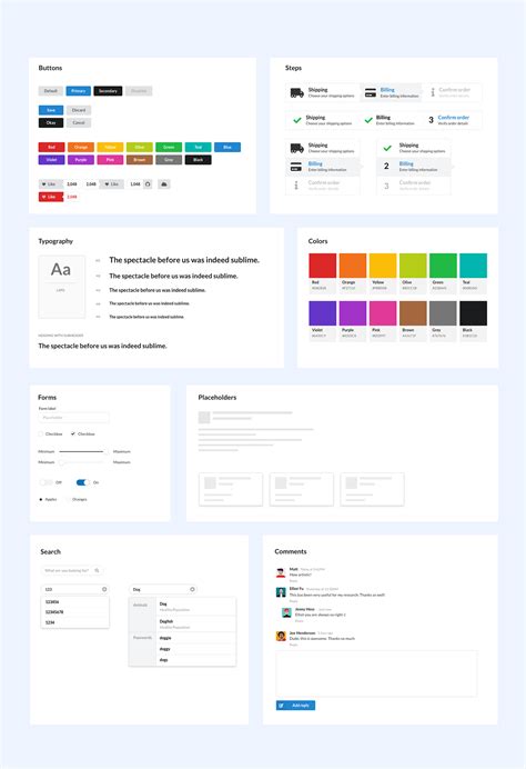Design Systems Semantic UI Kit For Adobe XD Behance