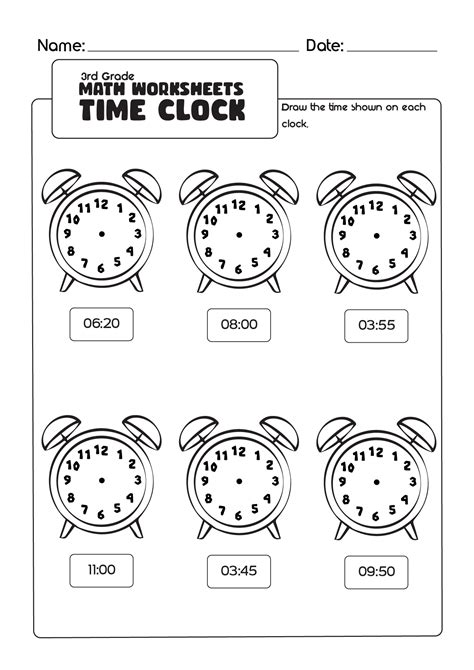 12 Telling Time Worksheets 3rd Grade Free Pdf At