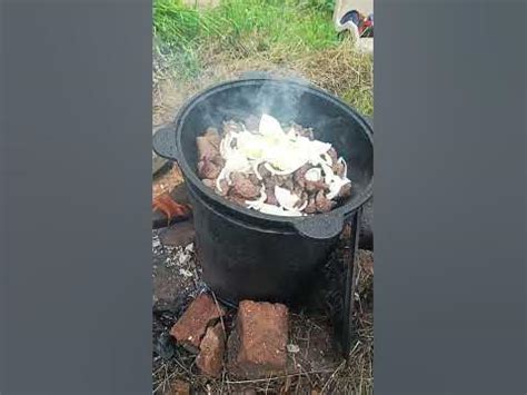 мясо в казане. дикое мясо .второй этап. - YouTube