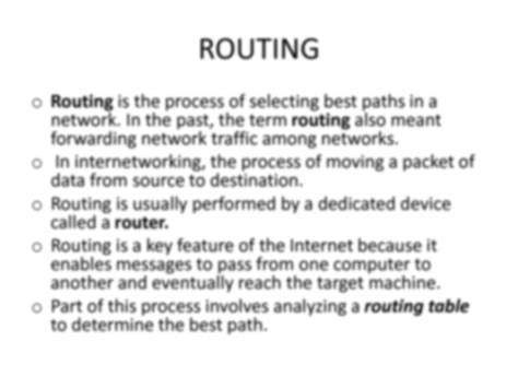 SOLUTION Routing Concepts And Types Studypool