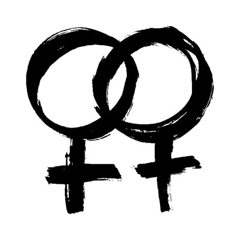 Hand Drawn Lesbian Gender Identity Icon Symbol Used To Represent Sex And Gender Love 68758517