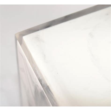 Vintage White Marble Lucite Encased Tissue Box Cover Chairish