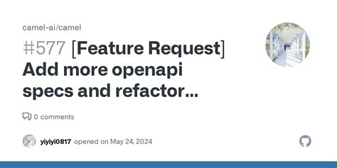 Feature Request Add More Openapi Specs And Refactor Openapifunction