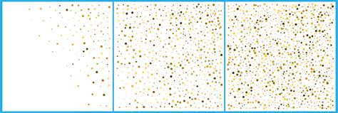 골드 물방울 무늬 색종이 축 하 단순한 축제 현대적인 디자인입니다 홀리데이 벡터입니다 3에 1을 설정 3위에 대한 스톡 벡터