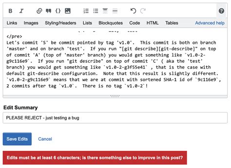 How Did This Suggested Edit Bypass The 6 Character Limit Meta Stack