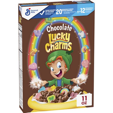 General Mills Chocolate Lucky Charms Cereal With Marshmallows 11 Oz