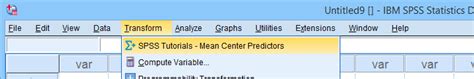 Spss Mean Centering Tool For Moderation Regression