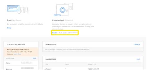Unlock Your Domain And Get The Epp Code Weebly Support Us