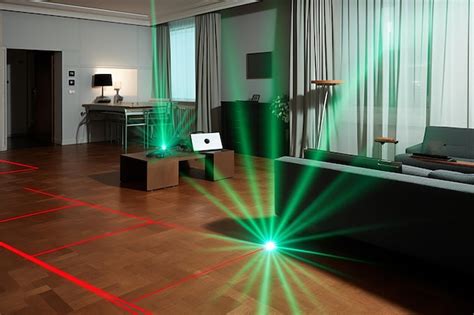 Premium AI Image Laser Security System In A Room