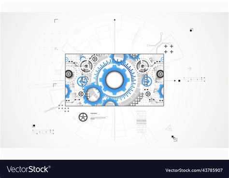 Abstract Technology Background Communication Vector Image