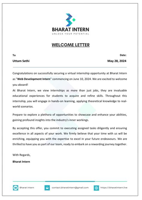 Uttam Sethi On Linkedin Internship Bharatintern Professionalgrowth Careerdevelopment