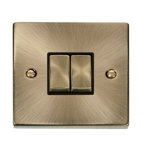 Scolmore Vpmb412bk 10ax Ingot 2 Gang 2 Way Plate Switch Matt Black Superlec Direct