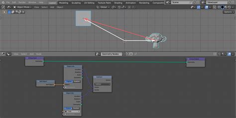 Track To Constraint Using Geometry Nodes