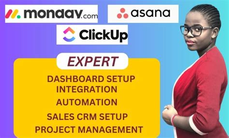 Project Management Asana Clickup Monday Crm Automation By Adeola
