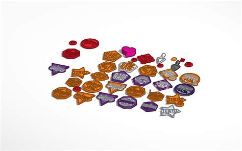 3d Design Dnd Token Set Tinkercad