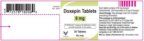 Dailymed Doxepin Tablet