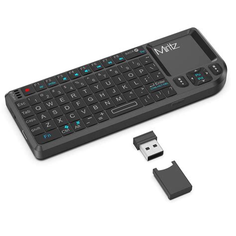 Miritz 2 4ghz Mini Wireless Keyboard With Touchpad Lightweight Rechargeable Ultra Mini Thin Usb