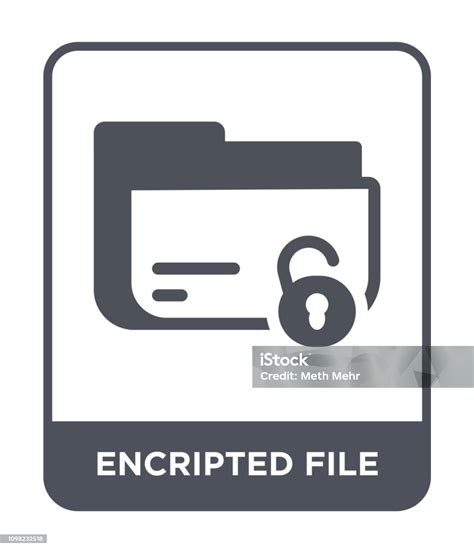 encripted file icon vector on white background encripted file trendy