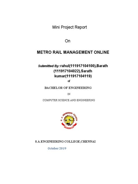 Metro Rail Management Online Pdf Pdf Java Server Pages Html