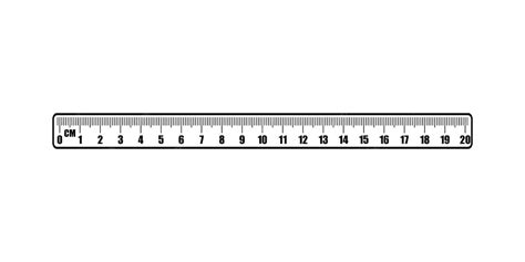 Premium Vector Ruler Scale Measure Vector Icon Length Measurement Scale Chart Centimetre
