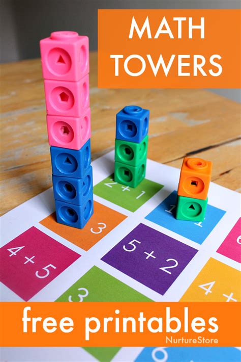 Math Towers Unit Block Addition Activity Printables In Math Hot Sex Picture