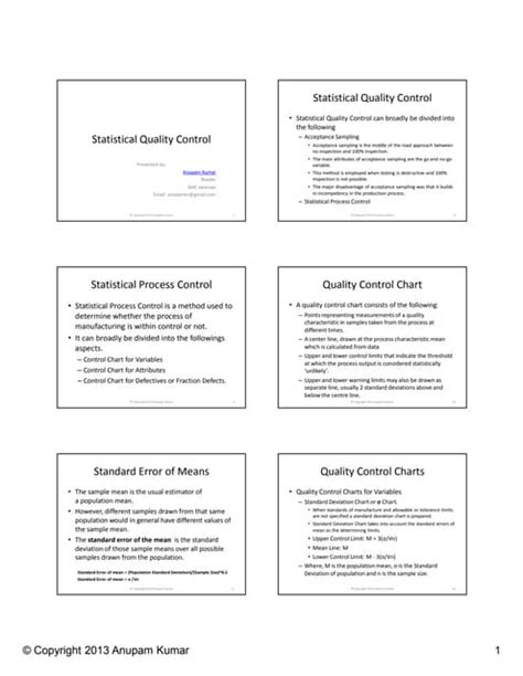 Statistical Quality Control Pdf