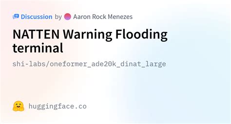 Shi Labs Oneformer Ade K Dinat Large NATTEN Warning Flooding Terminal