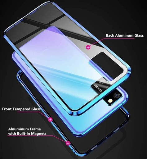Coque Pour Oppo Reno 4 Pro 5g Cover 360 Degrés Protection Étui Magnétique Adsorption Métal