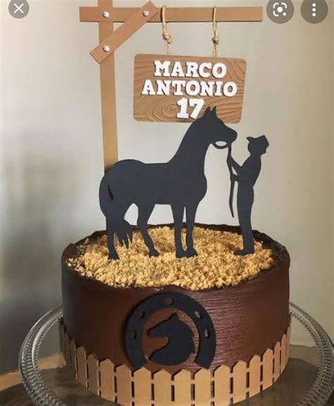 Bolo De Aniversário Tema Cavalo Bolo Cowtry Masculino Bolos De