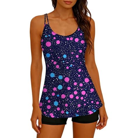 Enjoytime Womens Swimsuits Tummy Control Two Piece Bathing Suits Tops