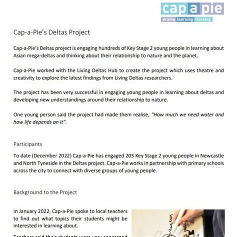 Report Cap A Pies Deltas Project — Delta Hub