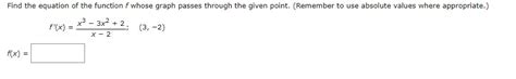 Solved Find The Equation Of The Function F Whose Graph Chegg