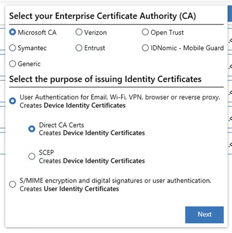 Configuring Direct Certificate Authority Access To A Microsoft CA Server