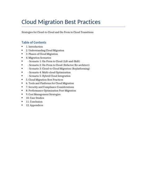 Cloud Migration Best Practices Pdf Cloud Computing Computing