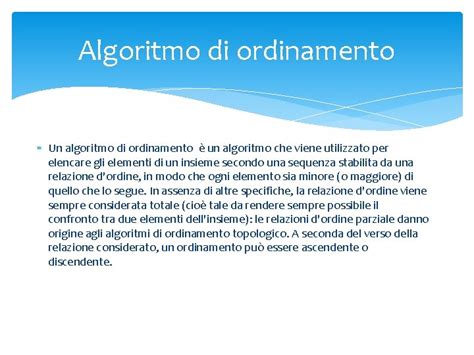Algoritmo In Informatica Con Il Termine Algoritmo Si