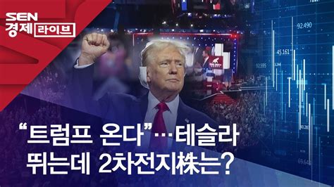 트럼프 온다”테슬라 뛰는데 2차전지株는 Youtube