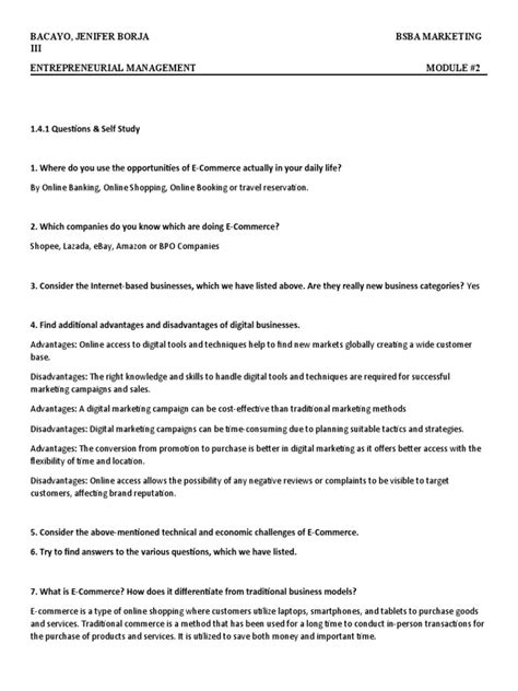 E Commerce Module 1 Basic And Definitions Pdf E Commerce Electronic Business