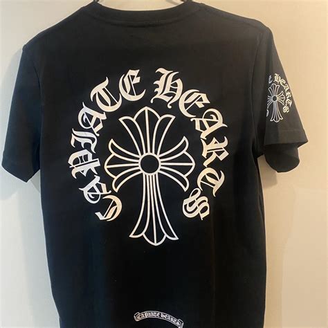 Black Chrome Hearts T Shirt Oversized Fits M Or L Depop
